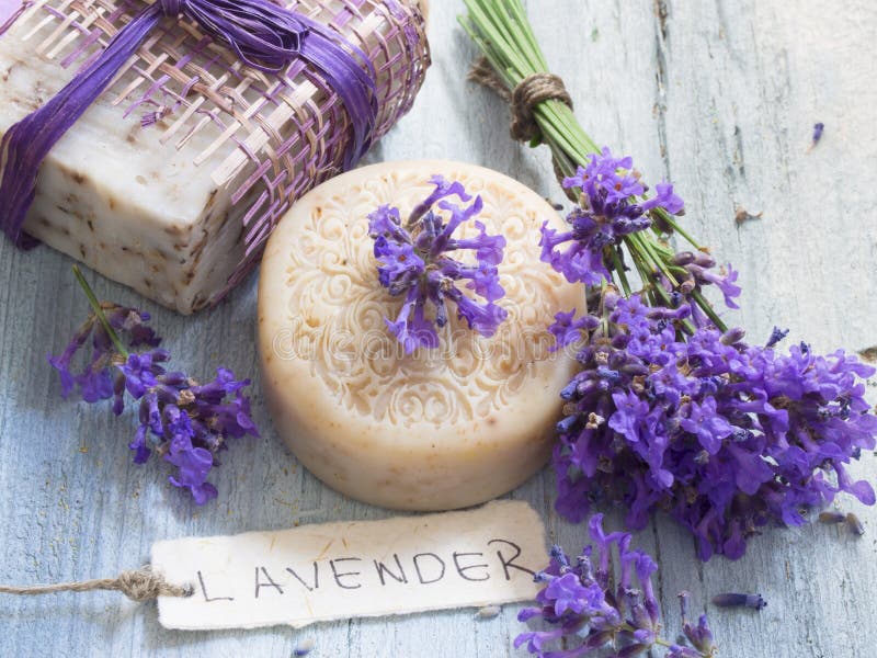Lavender natural cosmetics stock image. Image of blossom - 73038325