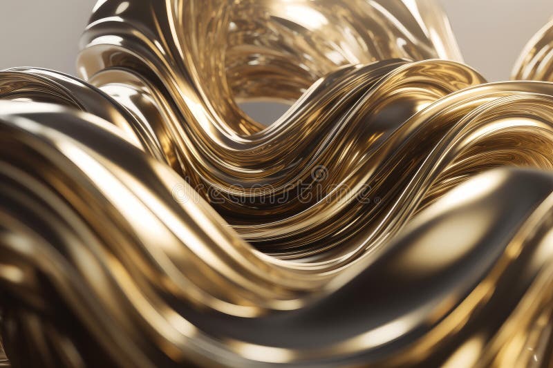 Lavender Purple Twisted Waves in Modern Minimalist Design – 3D Render ...