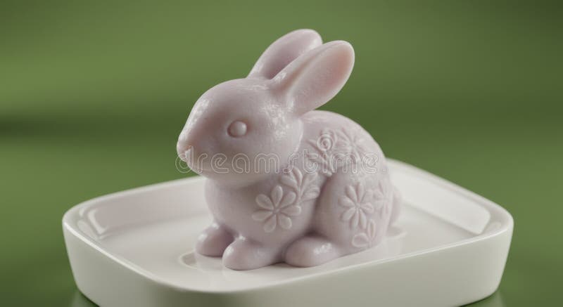 Rabbit Dish Logo with a Rabbit-shaped Plate and Cutlery on a Crumpled ...