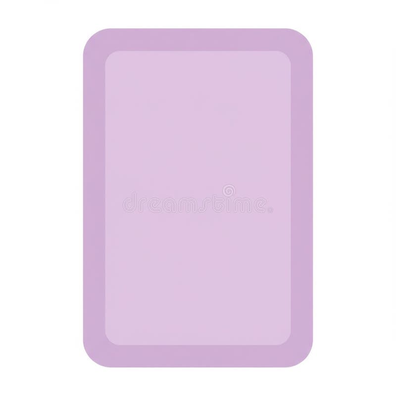Lavender Rectangle with Double Border Stock Illustration - Illustration ...