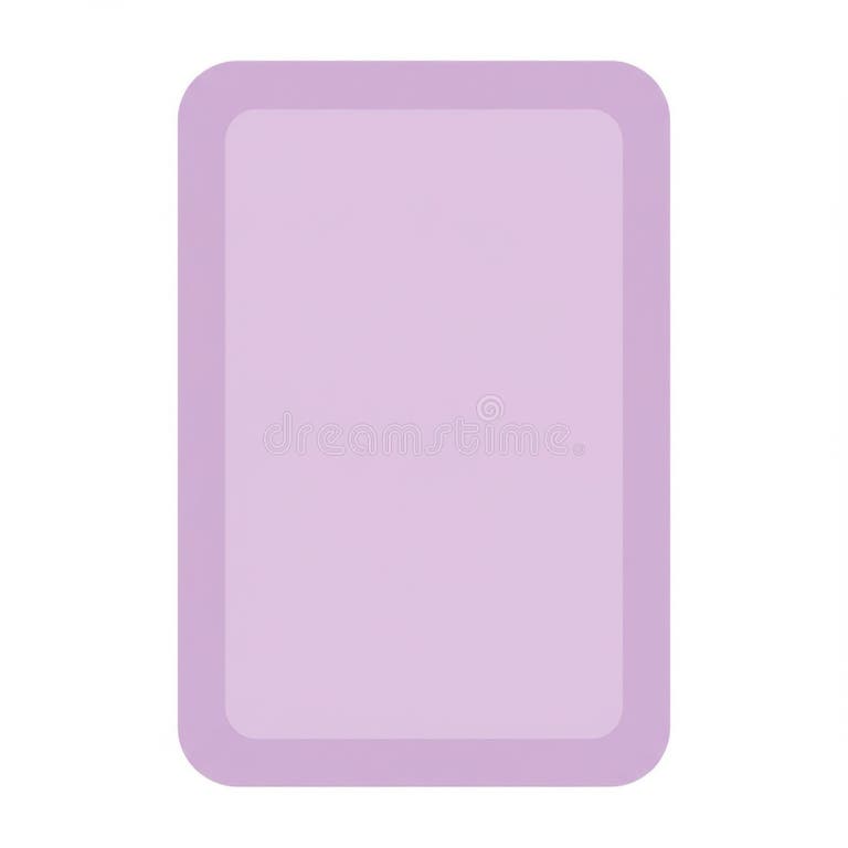 Lavender Rectangle with Double Border Stock Illustration - Illustration ...