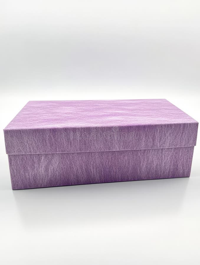 Lavender Rectangular Gift Box Elegant Simple Purple Textured Gift ...