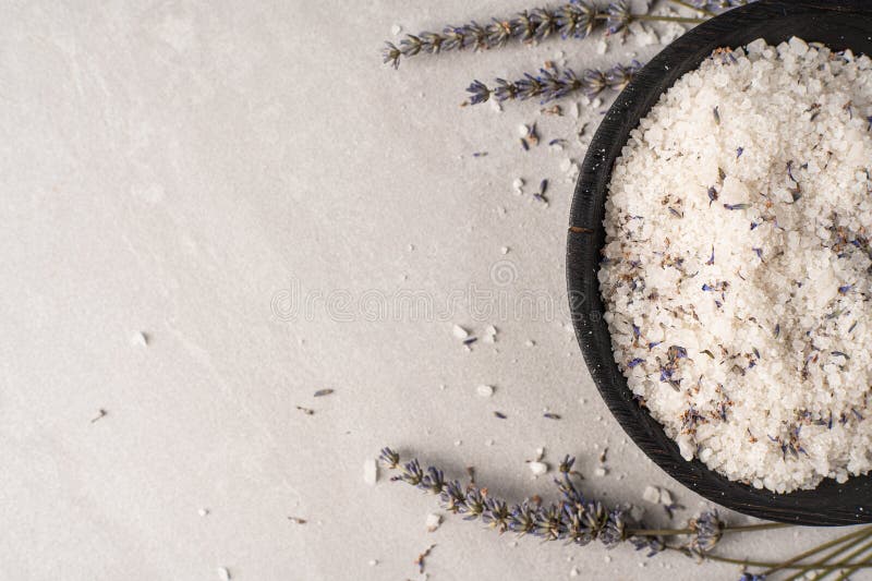 Lavender Salt for Cooking. Lavander Salt with Dried Lavender Flowers ...
