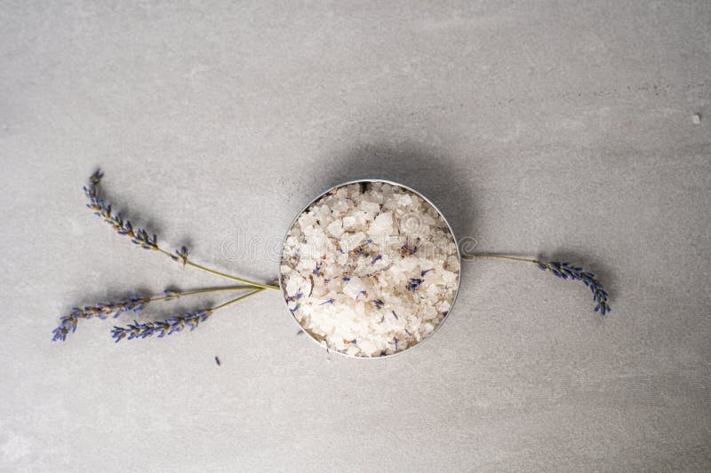Lavender Salt for Cooking. Lavander Salt with Dried Lavender Flowers ...