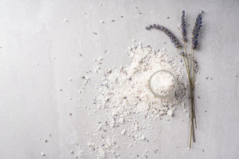 Lavender Salt for Cooking. Lavander Salt with Dried Lavender Flowers ...