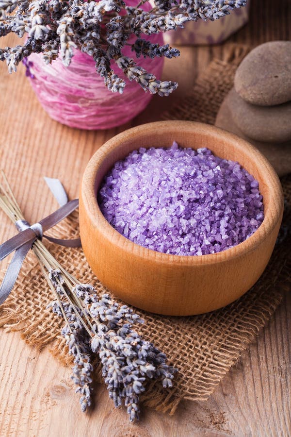 Lavender Spa stock photo. Image of close, brown, aroma - 14907342