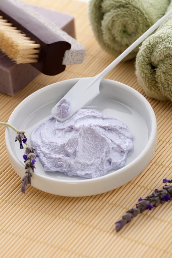 Lavender spa set stock image. Image of soap, beauty, alternative - 12250235