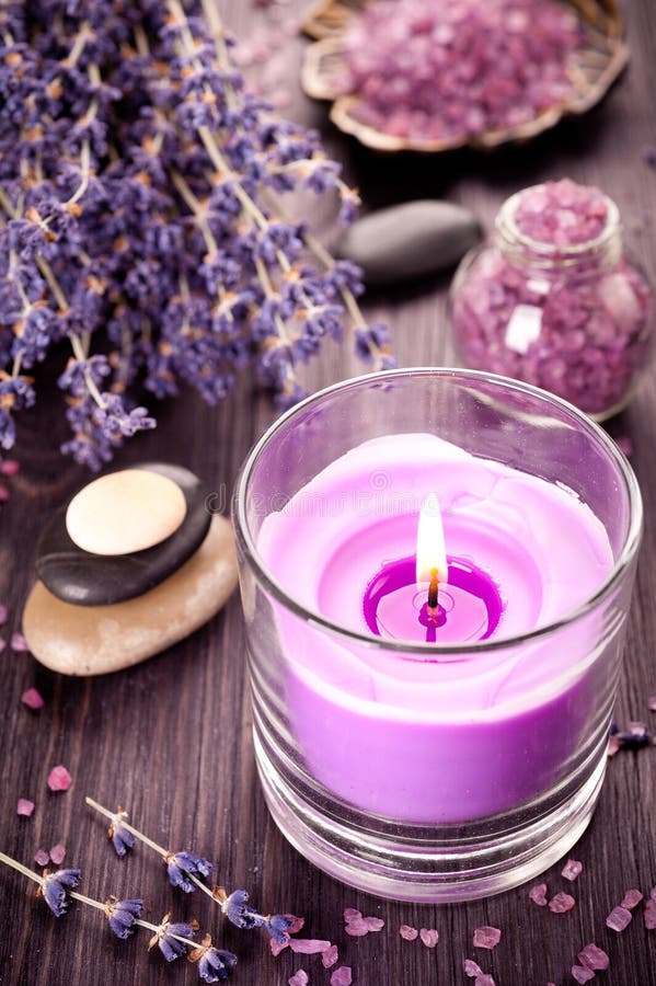 Lavender Spa And Zen Stones Stock Photo - Image of scented, life: 28046086