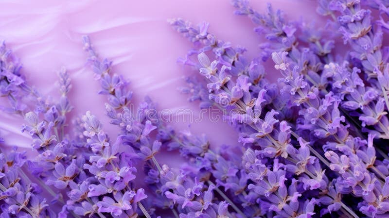 Lavender Still-life on Pink Marble: Translucent Layers and Blurry ...