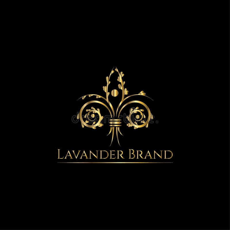 Lavender Vector Logo Design Template Stock Vector - Illustration of ...