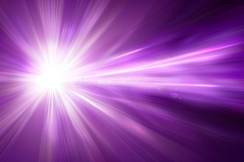 Lavender and Violet Abstract Light Burst on Dark Background with Golden ...