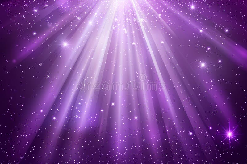 Lavender and Violet Light Burst Abstract Radiant Rays on Dark ...