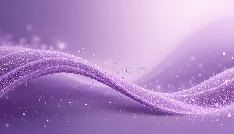 Lavender Wave: Abstract Digital Art. Generative AI Stock Illustration ...
