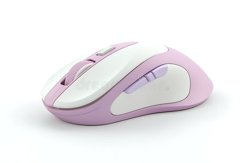 Lavender Wireless Mouse with Compact and Stylish Design Stock ...