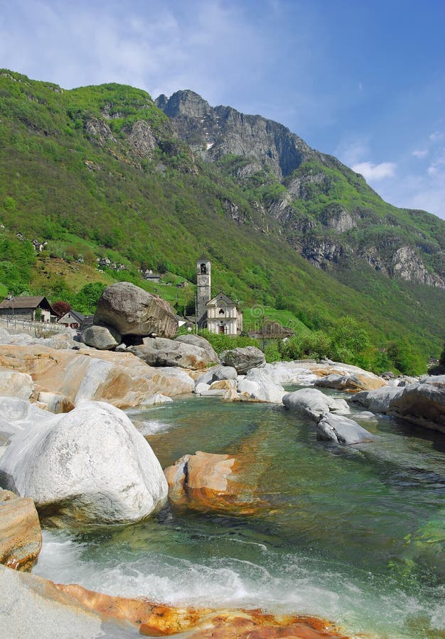 Lavertezzo,Verzasca Valley,Ticino Stock Photo - Image of historic ...