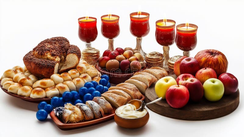 A Lavish Breakfast Spread with Pastries, Fruit, and Juice Ready To ...