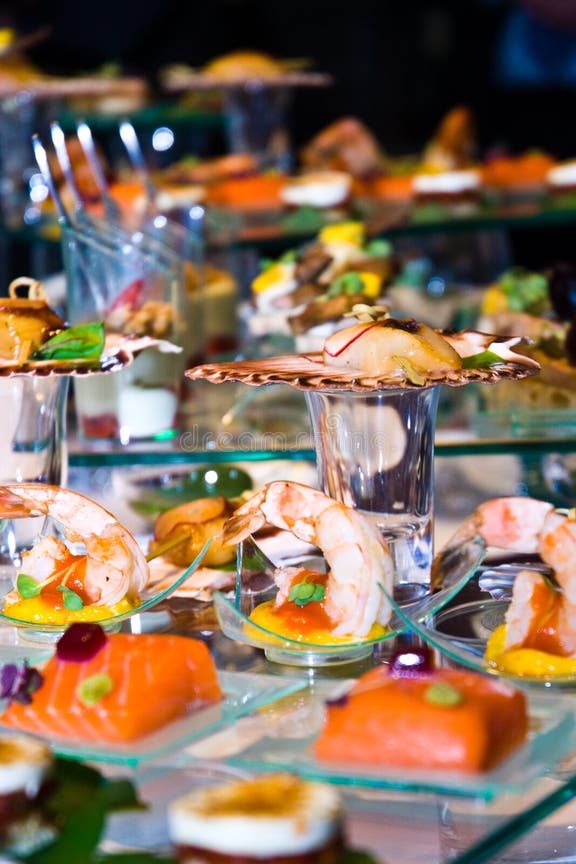 Lavish Food Display stock image. Image of salmon, fish - 5557503