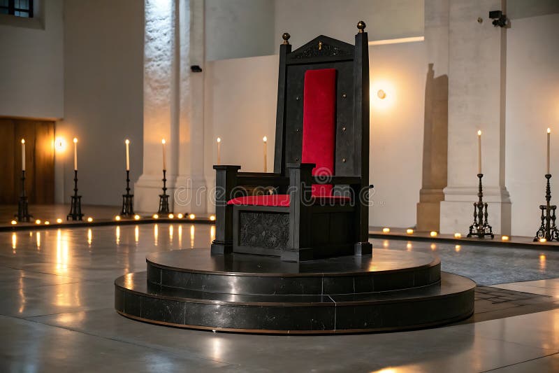 Lavish Royal Hall with Gilded Throne Classical Throne Room Architecture ...