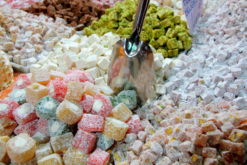 Lavish turkish sweets stock photo. Image of colors, hand - 14706290