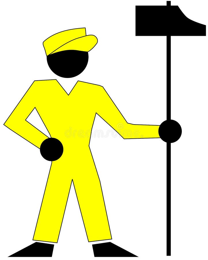 Operaio stilizzato illustrazione vettoriale. Illustrazione di ...