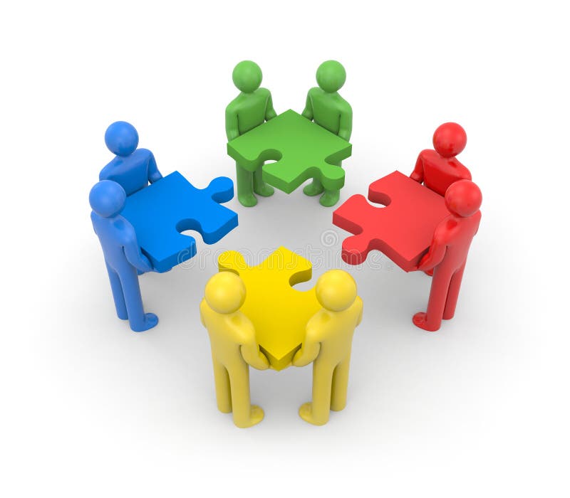 Lavoro di squadra illustrazione di stock. Illustrazione di occasione ...