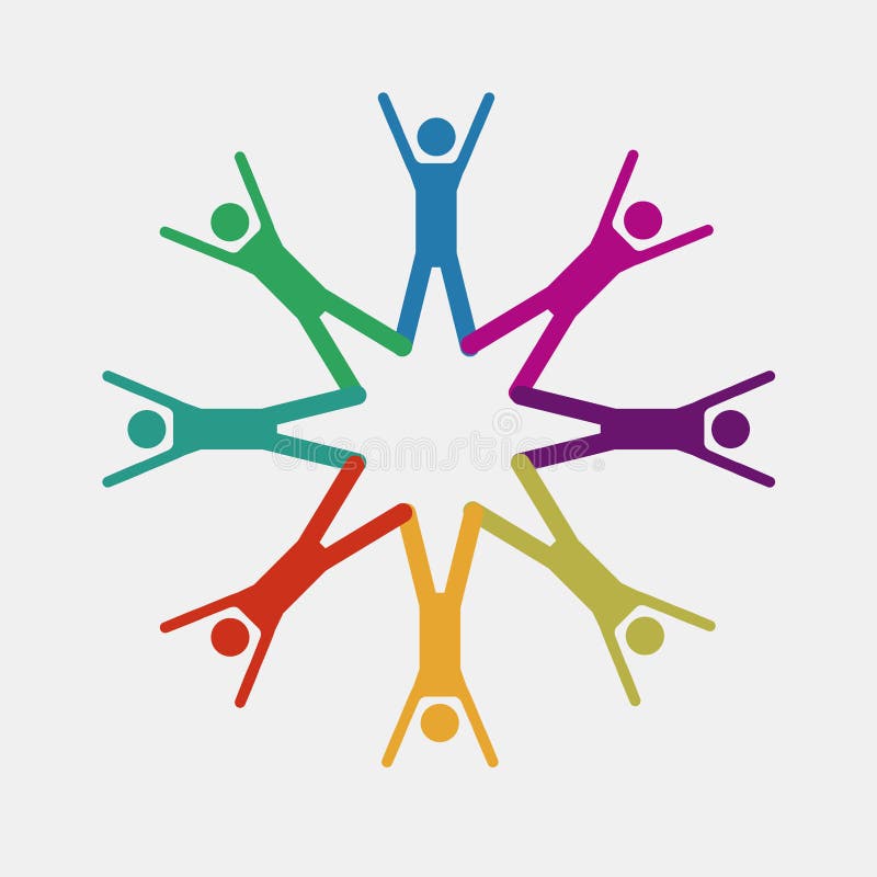 Lavoro di squadra illustrazione vettoriale. Illustrazione di ...