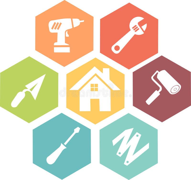 Lavoro ed icona diy illustrazione vettoriale. Illustrazione di ...