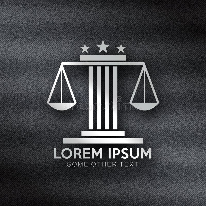 Law Abstract Logo Design Vector Stock Vector - Illustration of judge ...