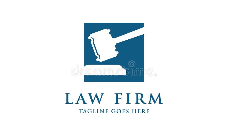 Law and Attorney with Gavel Logo Design Template Stock Vector ...