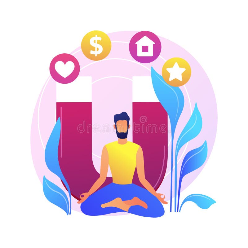 Law of Attraction Abstract Concept Vector Illustration Stock Vector ...