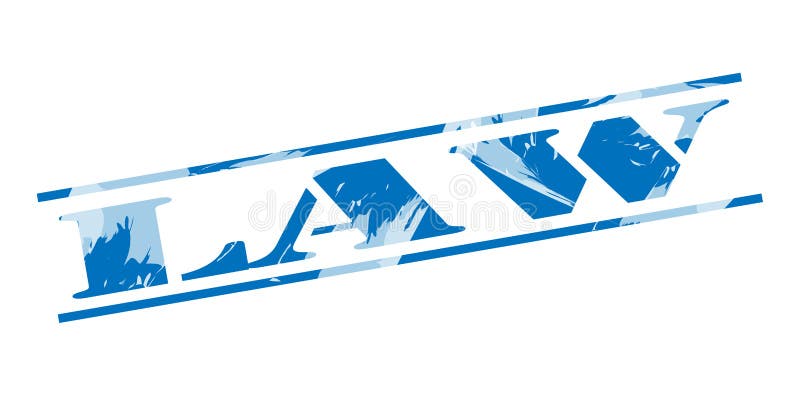 Law blue stamp stock illustration. Illustration of sticker - 97574190