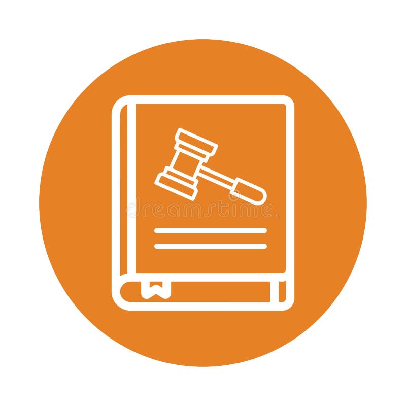 Gavel Icon, Law Hammer Symbol, Blue Color Stock Vector - Illustration ...