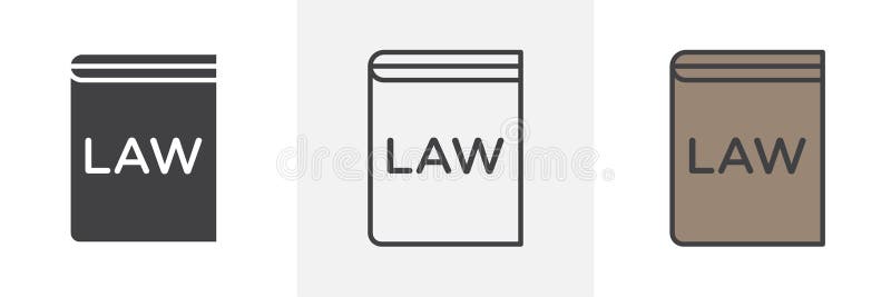 Law book icon vector stock vector. Illustration of judicial - 348468905