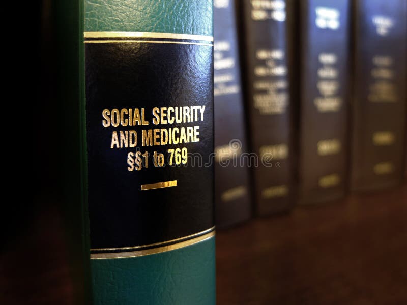 Law Book Library Social Security and Medicare Problems Research Stock ...