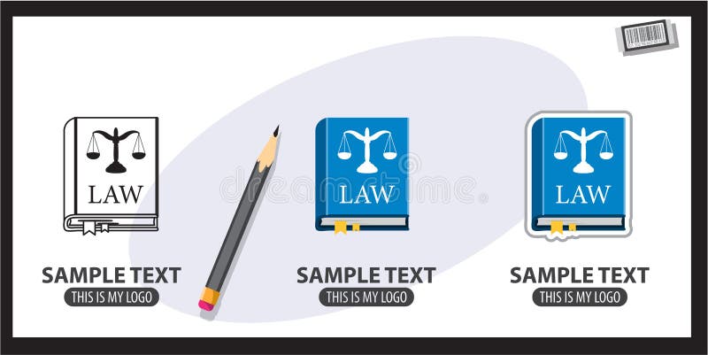 Law book stock vector. Illustration of jurisdiction - 119702371