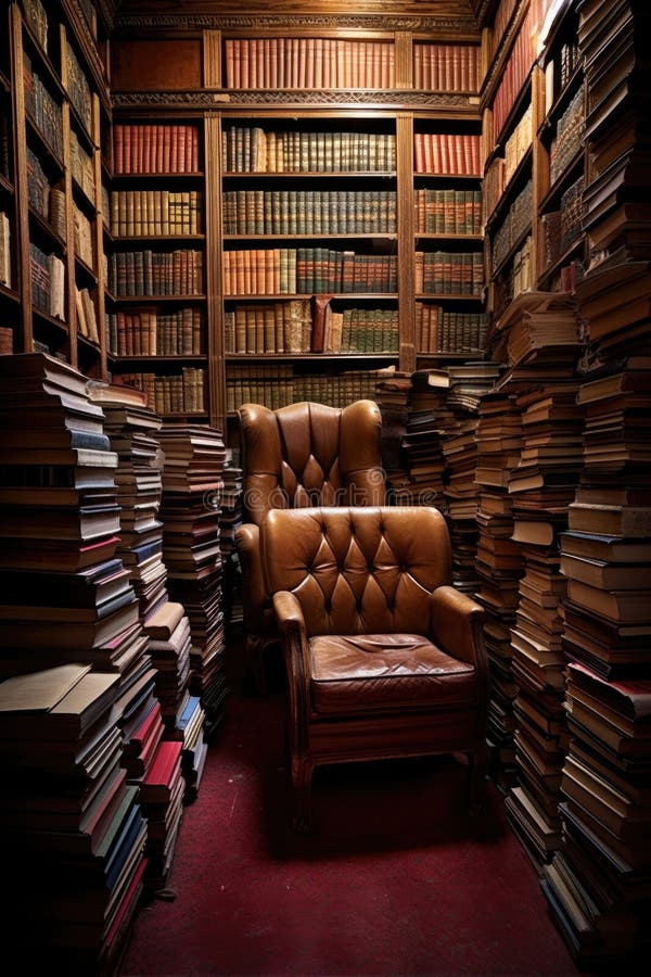 Law Books Stacked in a Library Setting Stock Illustration ...