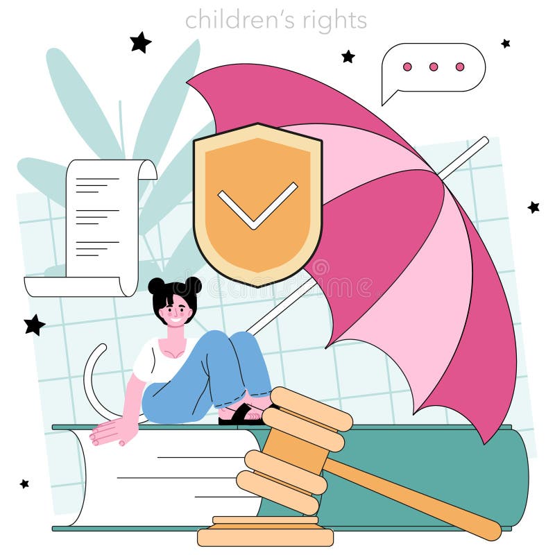 Law Class Concept. State Judicial System Studying Stock Illustration ...