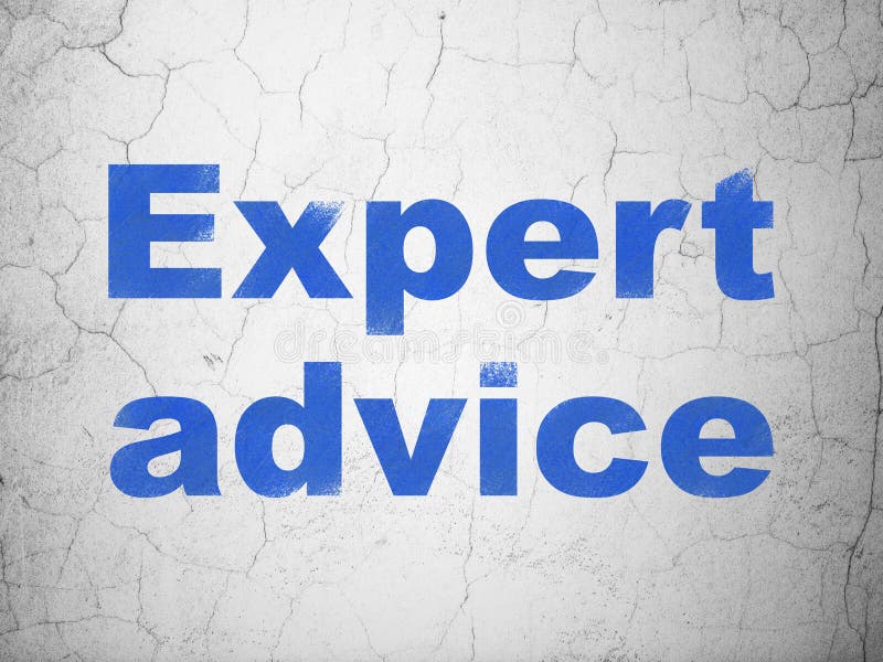 Law Concept: Expert Advice on Wall Background Stock Illustration ...