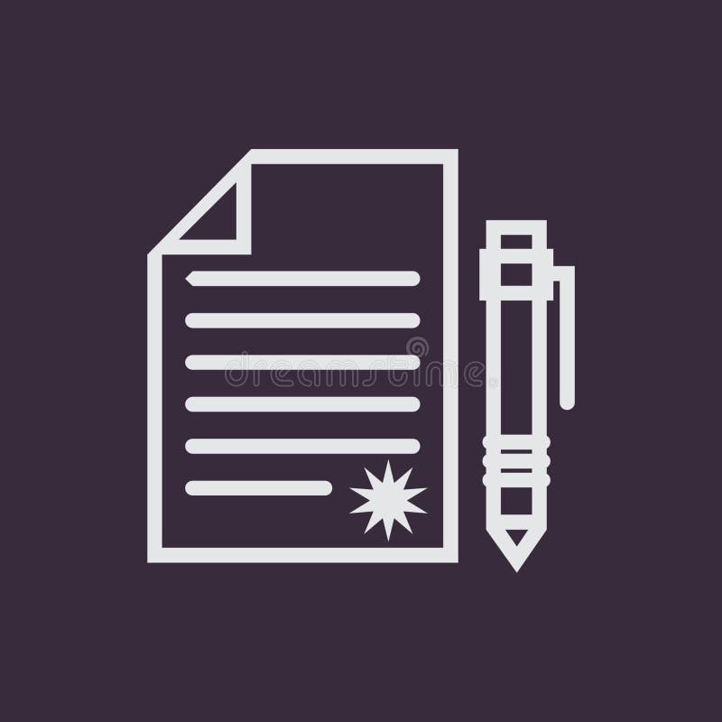 Law Contract. Vector Illustration Decorative Design Stock Vector ...