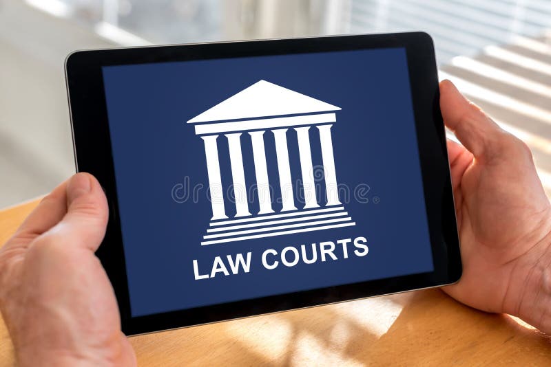 Law Courts Concept on a Tablet Stock Photo - Image of legal, system ...