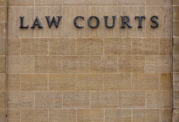 Law courts sign. stock photo. Image of court, architecture - 22032874