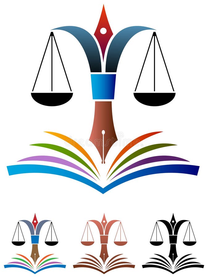 Law education logo stock vector. Illustration of isolated - 44432762