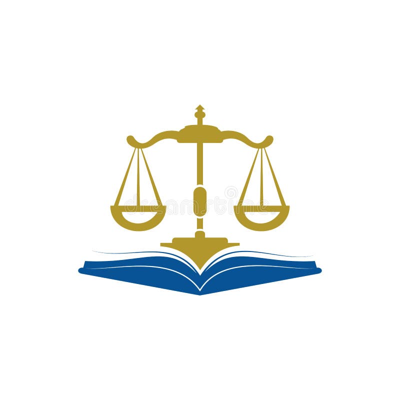 Law Education Vector Logo Design. Stock Vector - Illustration of label ...