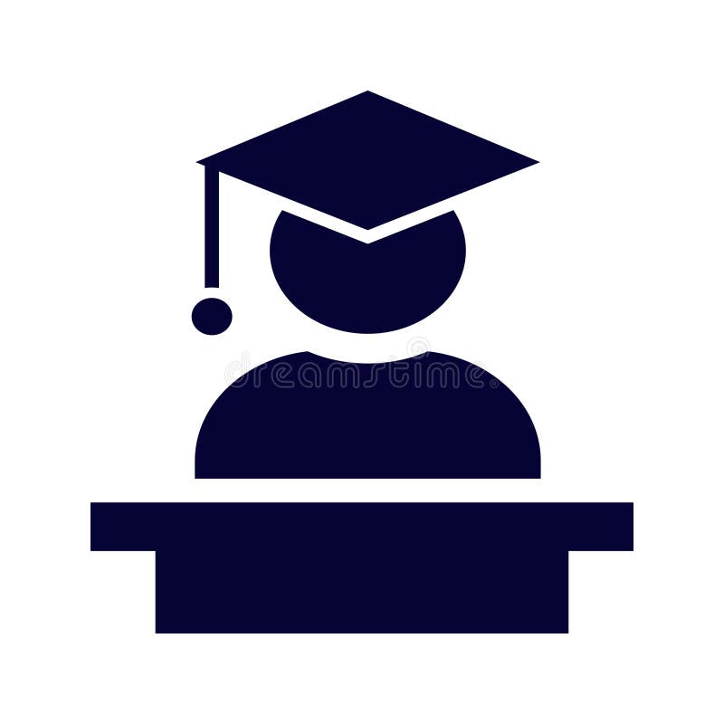 Law education student icon stock vector. Illustration of student ...