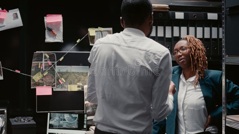 Law Enforcement Agent Doing Detective Work in Office Stock Image ...