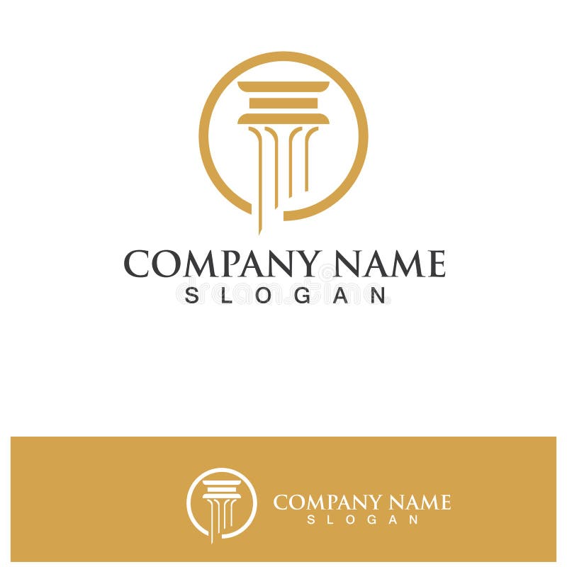 Law Firm Logo and Icon Design Template-vector Stock Vector ...
