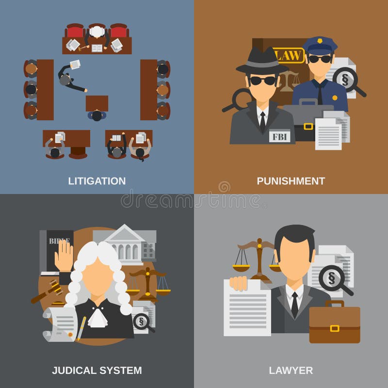 Justice and law icons stock vector. Illustration of legal - 19248049