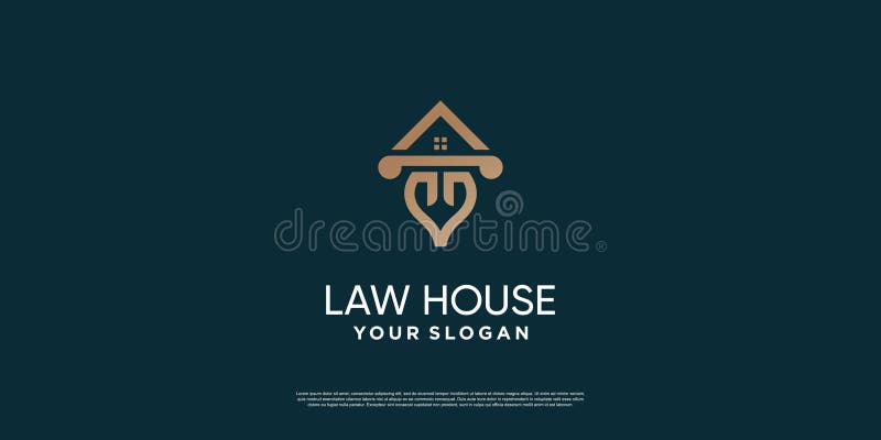 Law House Logo Design with Modern Abstract Concept Premium Vector Stock ...