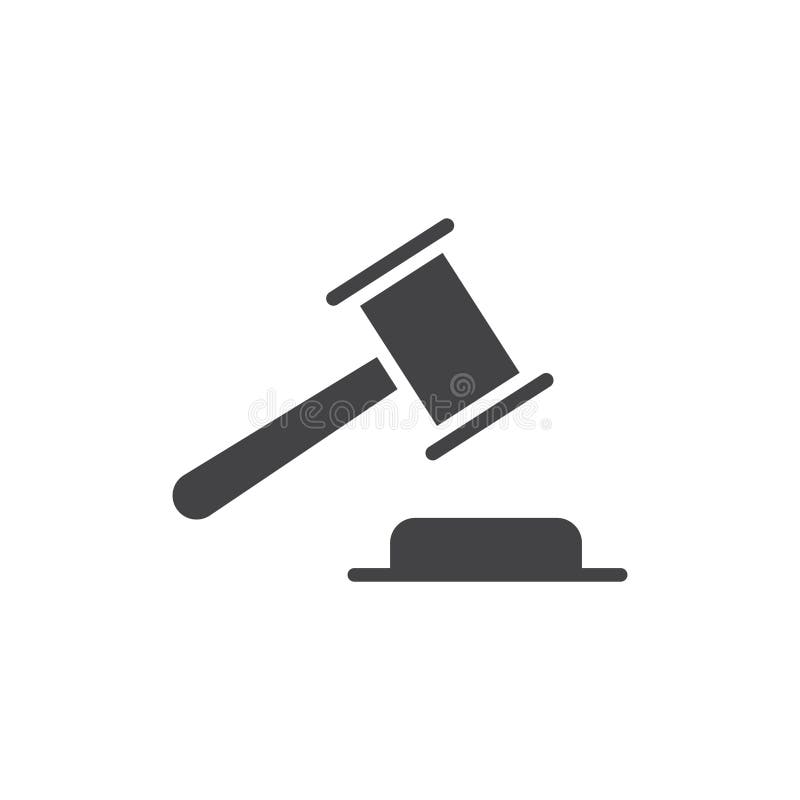 Law Icon Flat Simple Outline Set Stock Illustration - Illustration of ...