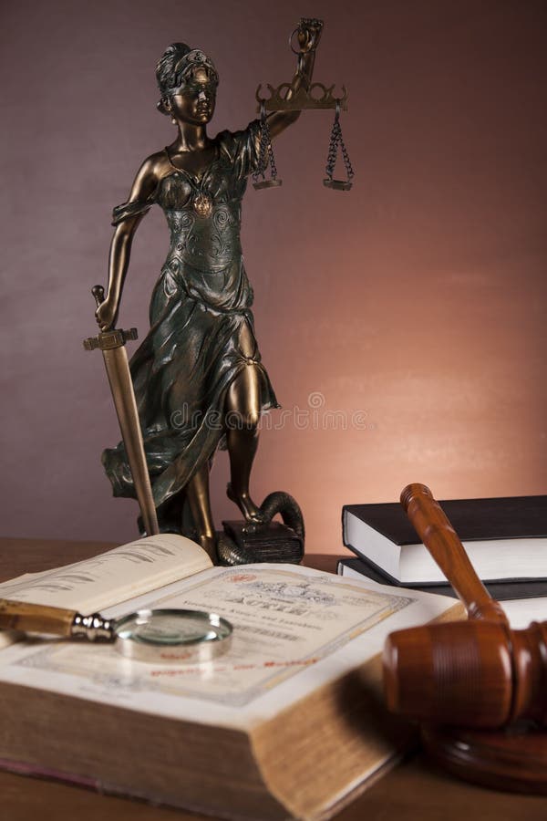 Law and Justice Composition with Dark Background Stock Photo - Image of ...